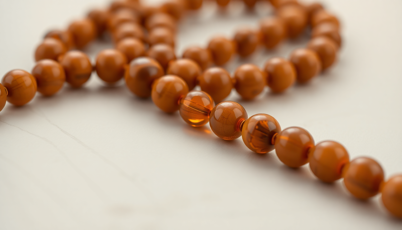 Unlock the Spiritual Power of Amber Resin Tasbih – Gemstone Jewellery ...